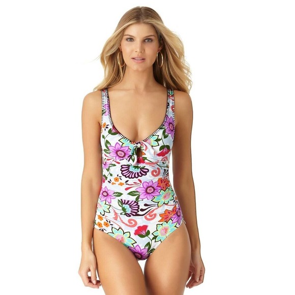 Anne Cole Swim Anne Cole Fleetwood Floral One Piece Swimsuit Size 6